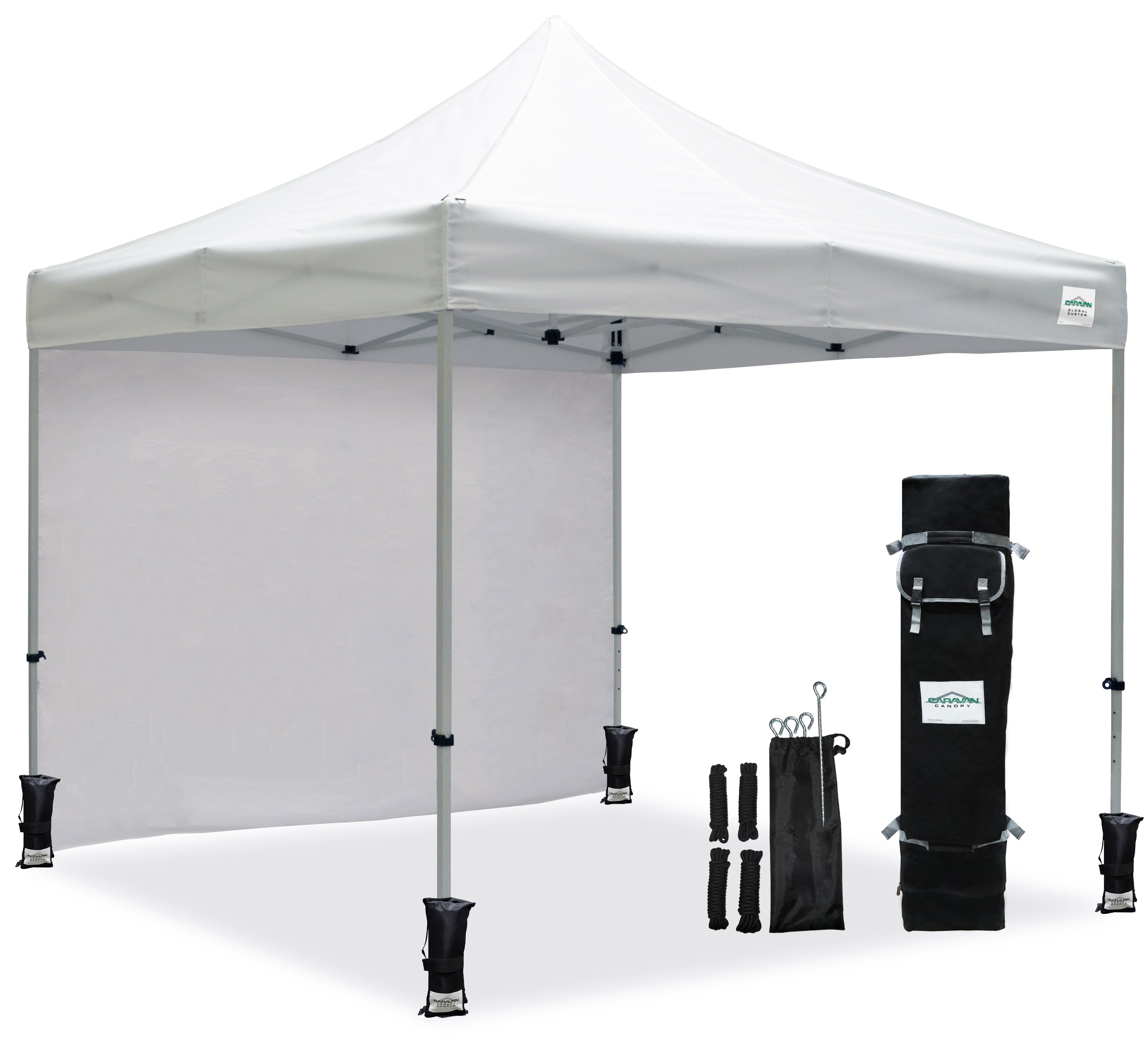 10'x10' Classic Instant Canopy Kit – Value Bundle - 1 Backwall, Premiu ...