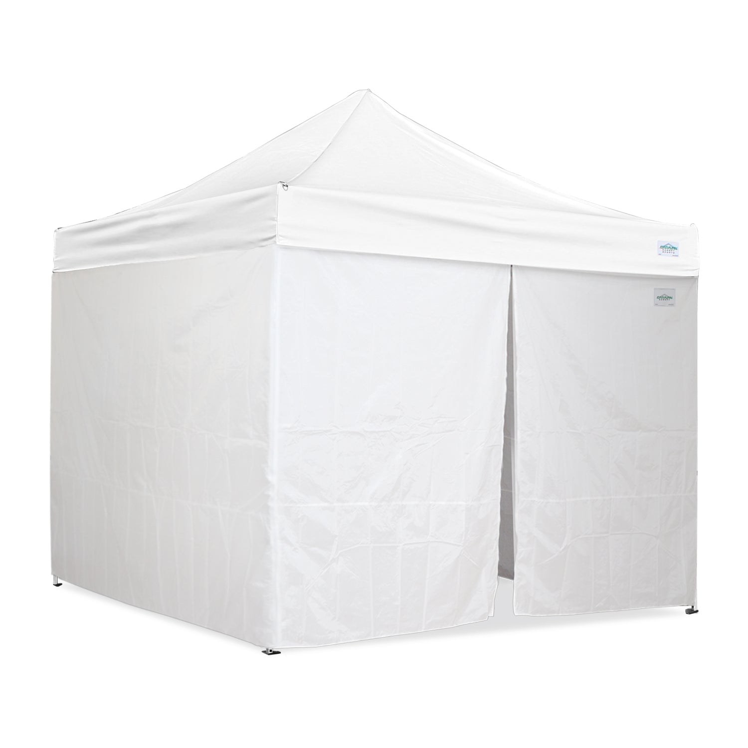 Universal Straight Leg Commercial-Grade Canopy Sidewalls 10' X 10' Whi ...